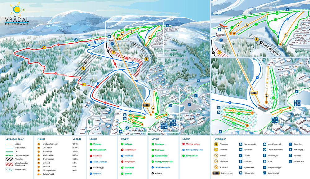 Ski resort piste maps - Visit Telemark
