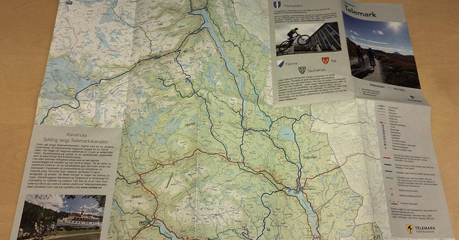 Bicycle Map from Telemark - BikeTelemark.no